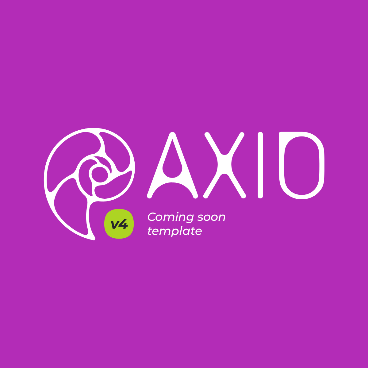 Axio - Coming Soon Template